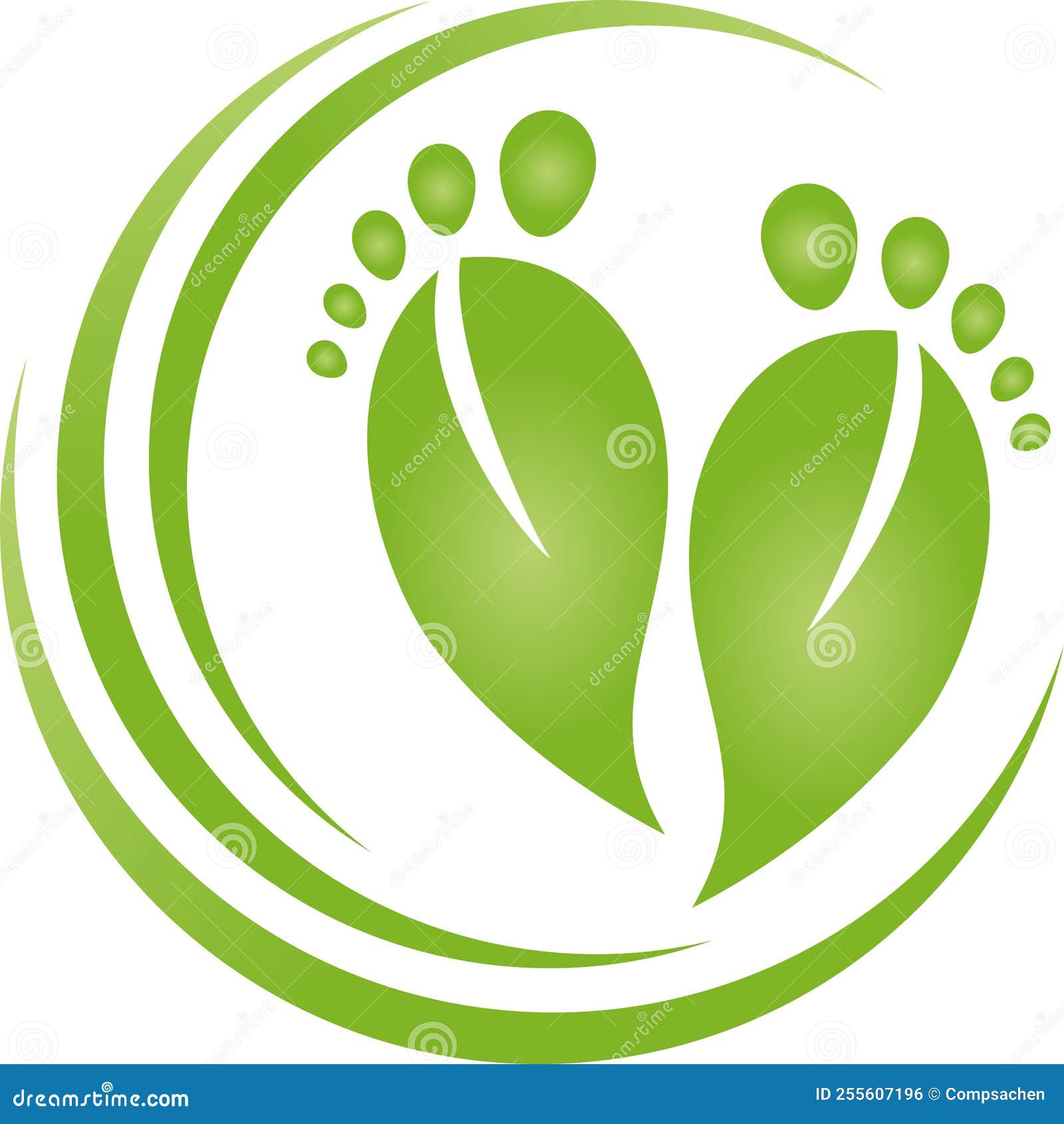 Leaves As Feet, Physiotherapy and Podiatry Background, Massage and Foot ...