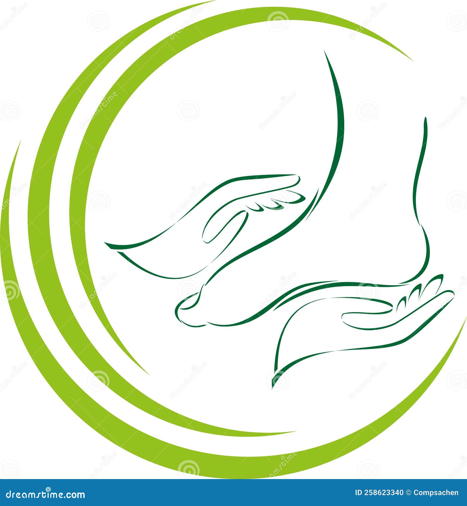 Hands And Foot, Leaves As Feet, Physiotherapy And Podiatry Background ...