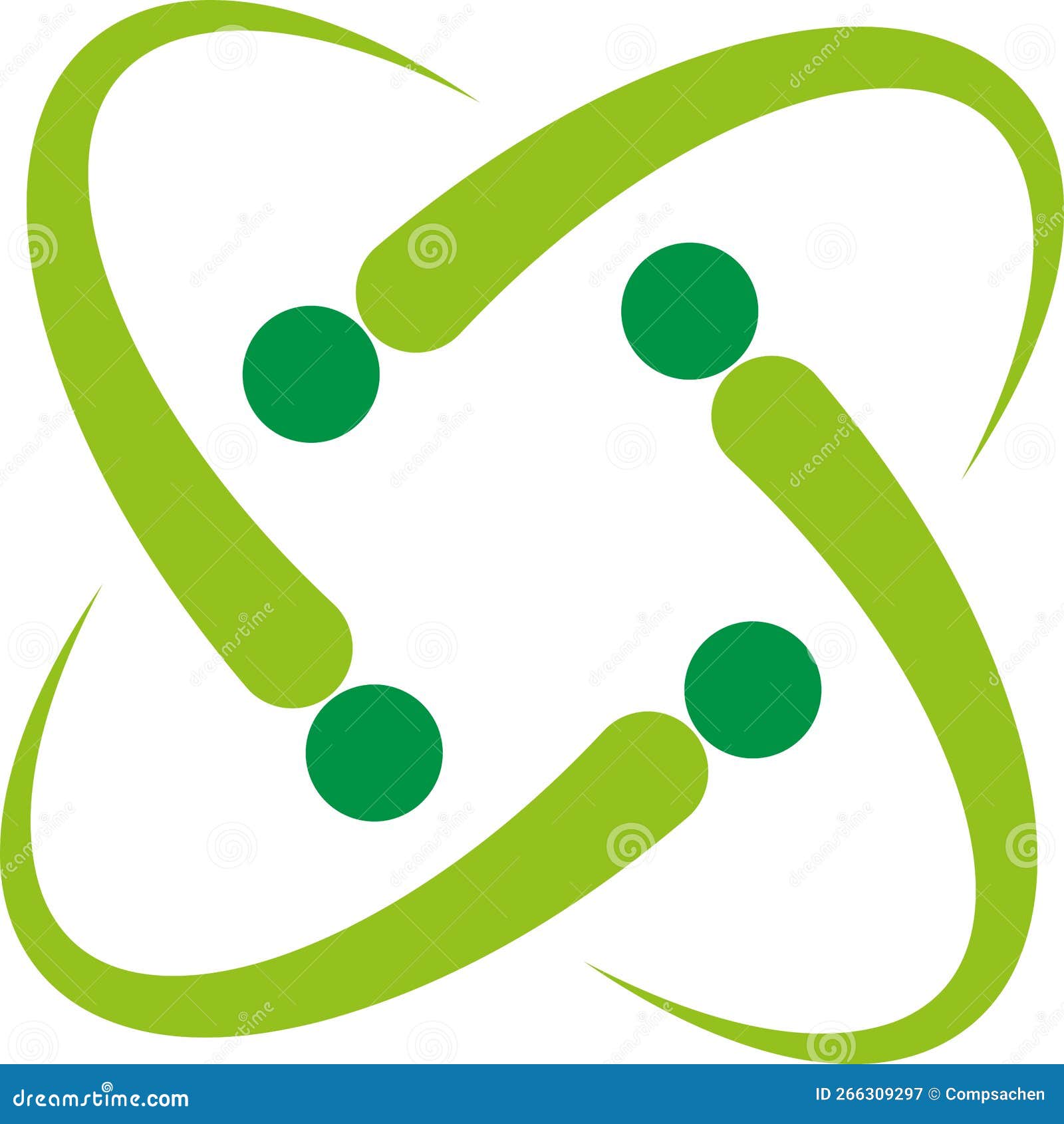 Four Drops, Arrows, Network And Internet, IT Services Logo, Technology ...