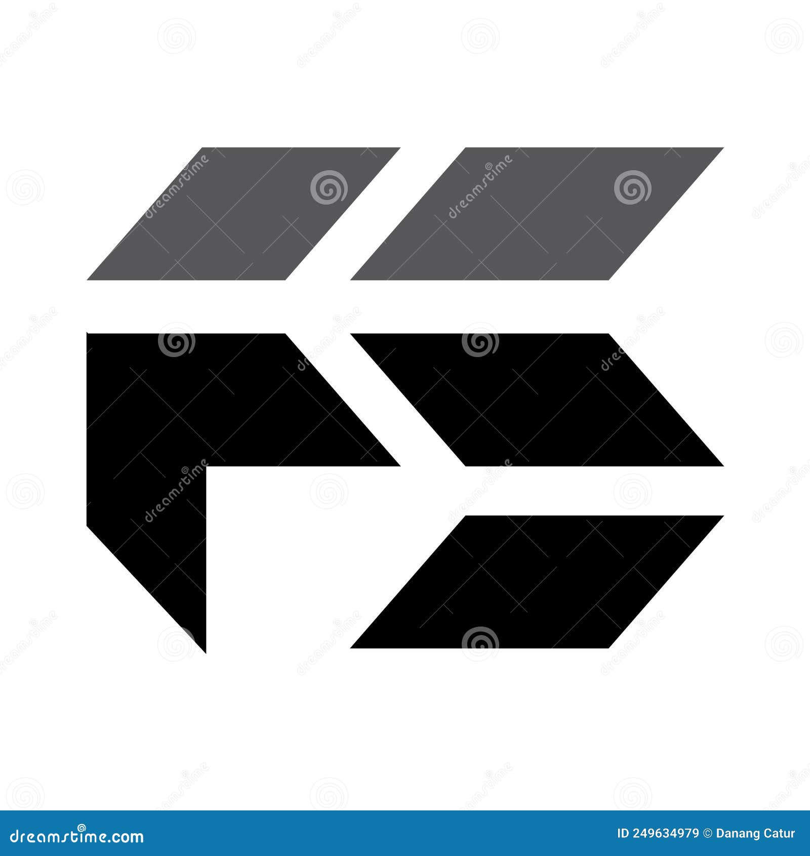 FS line cool vector logo stock vector. Illustration of icons - 249634979