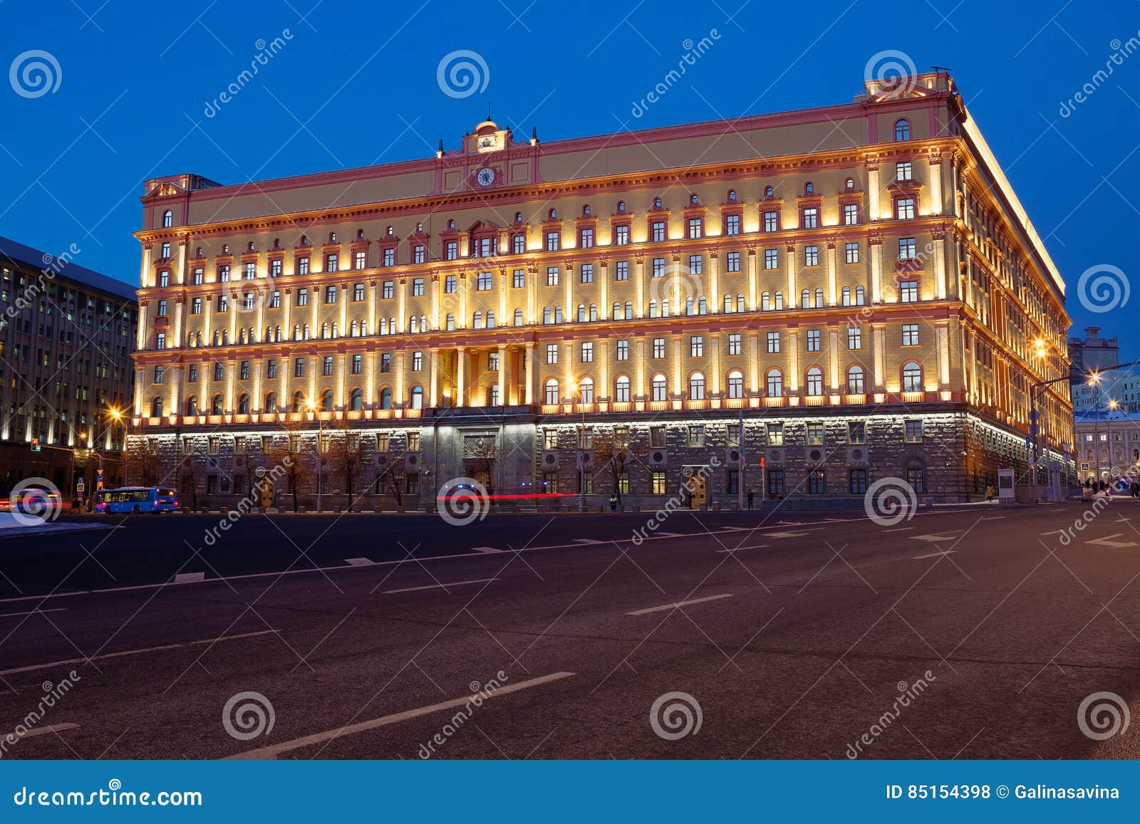 The FSB Building on the Square in Moscow Stock Photo - Image of city ...