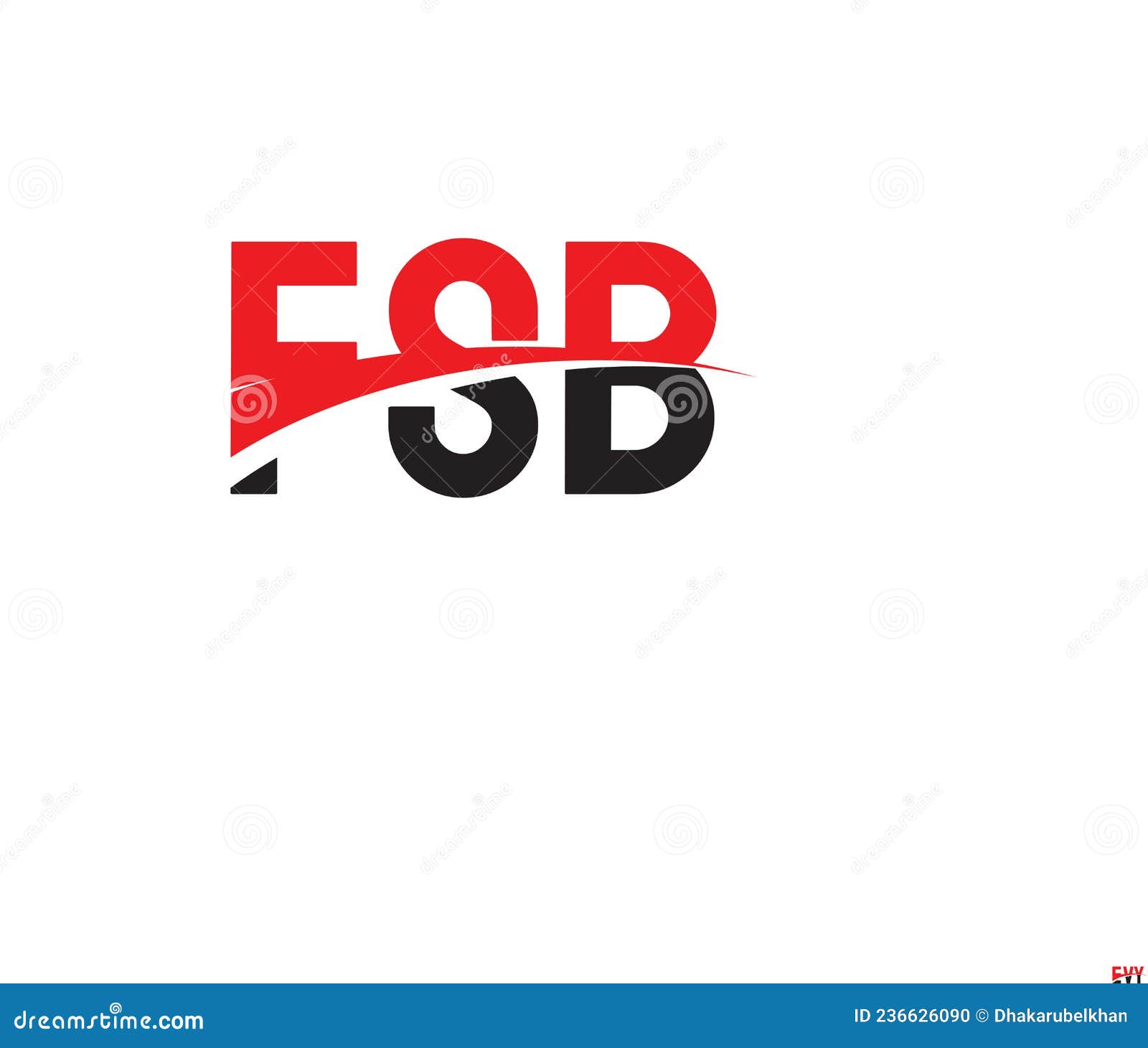 FSB Letter Initial Logo Design Vector Illustration Stock Vector ...
