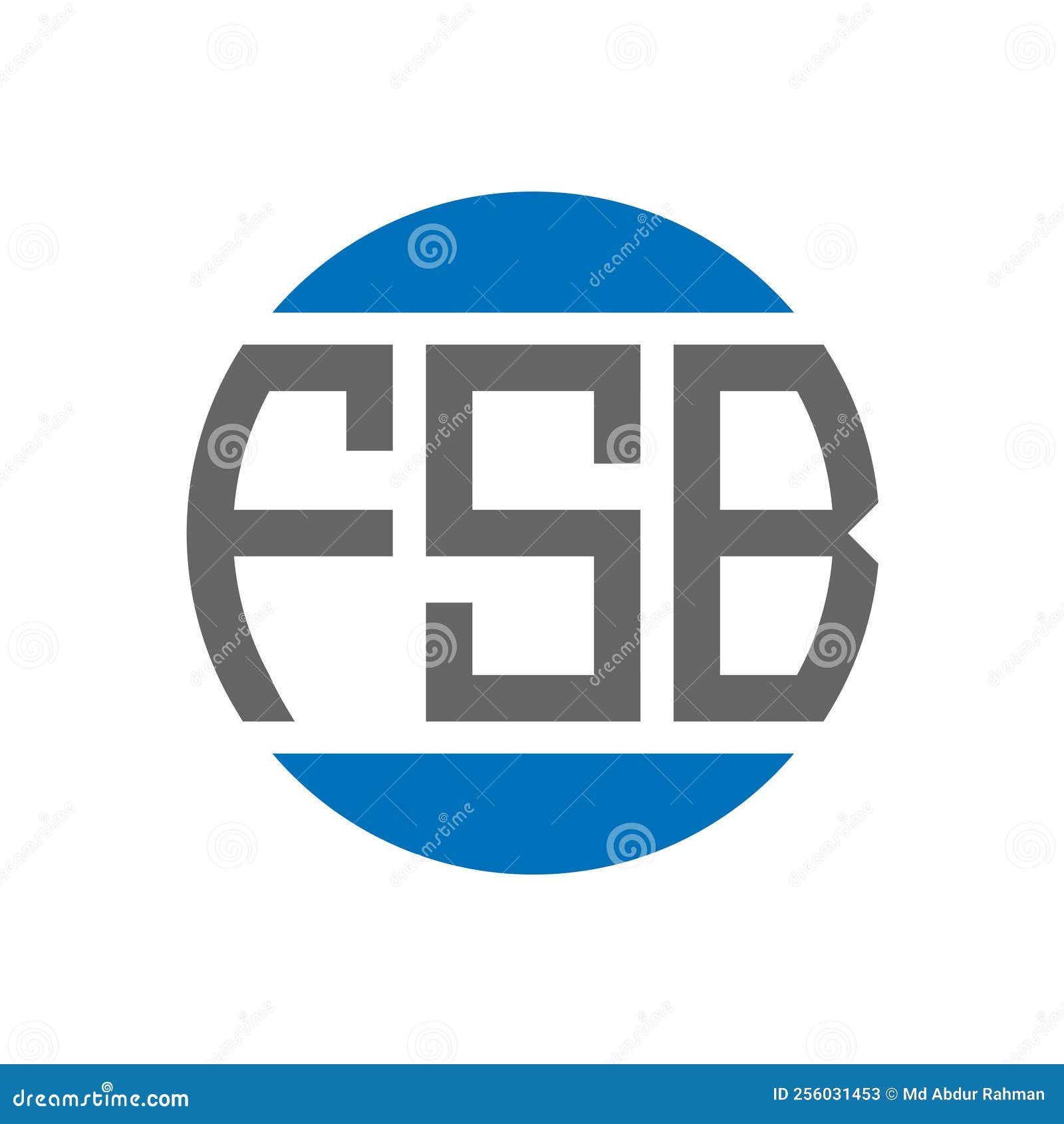 FSB Letter Logo Design on White Background. FSB Creative Initials ...