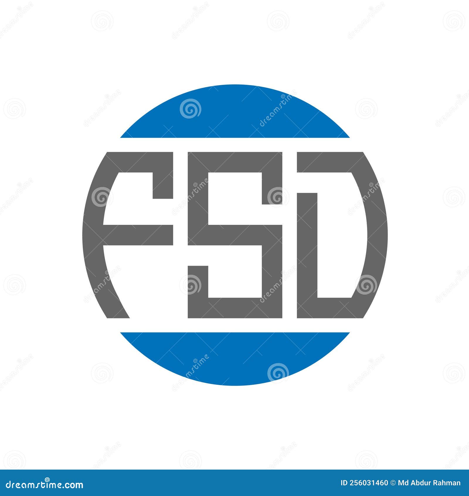 FSD Letter Logo Design on White Background. FSD Creative Initials ...