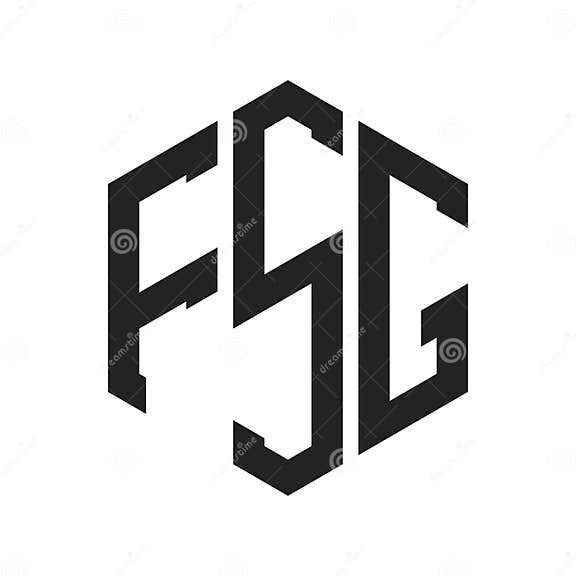 FSG Logo Design. Initial Letter FSG Monogram Logo Using Hexagon Shape ...
