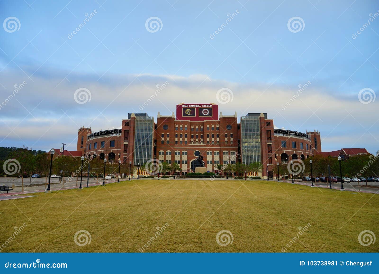 FSU campus landscape editorial photo. Image of blue - 103738981
