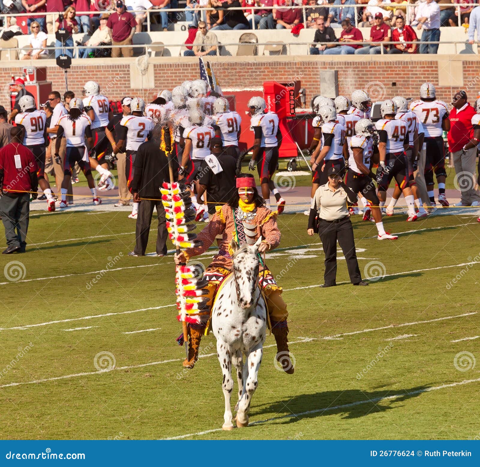 FSU S Chief Osceola Riding Renegade Editorial Stock Image - Image of ...
