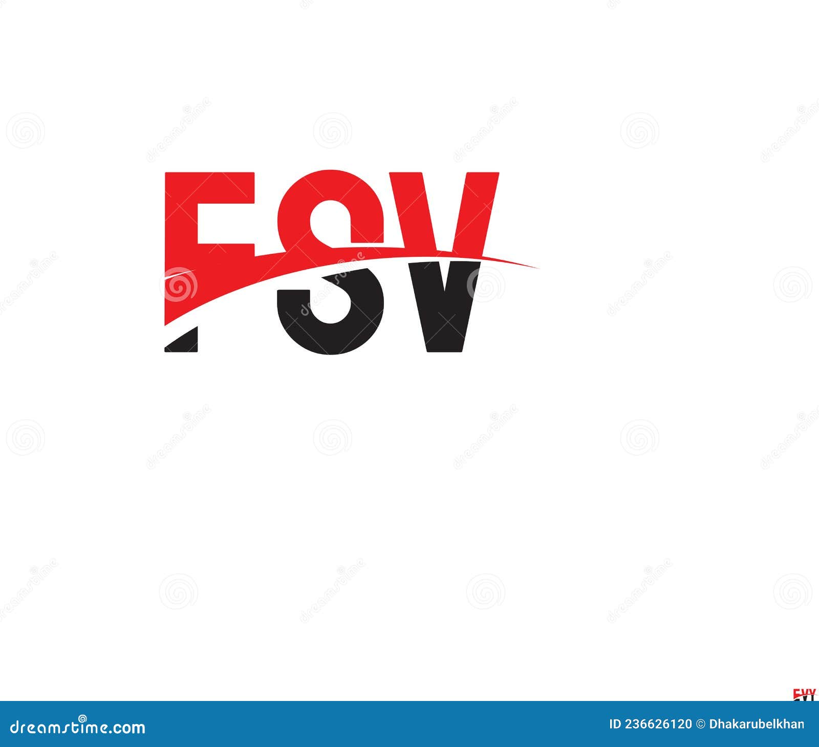FSV Letter Initial Logo Design Vector Illustration Stock Vector ...