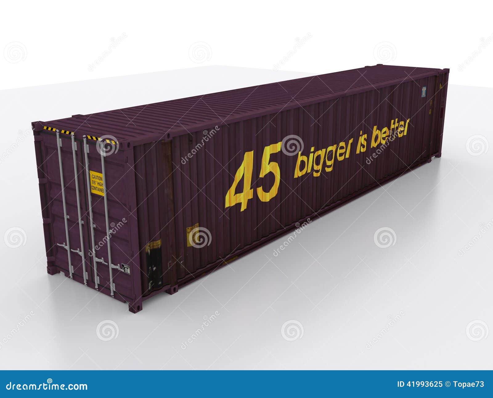 45ft Iso Container Royalty-Free Stock Image | CartoonDealer.com #41993620