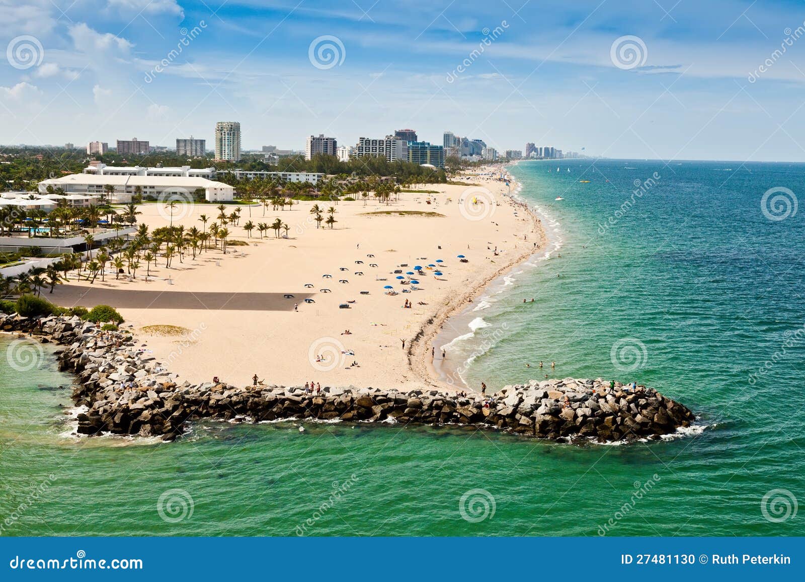 Ft. Lauderdale Beach stock photo. Image of summer, atlantic - 27481130