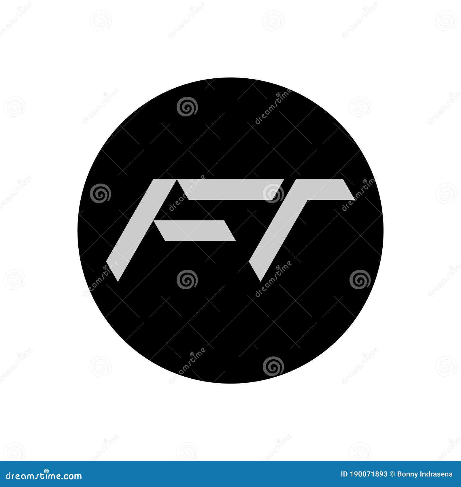 FT Letter Logo Design with Simple Style Stock Vector - Illustration of ...