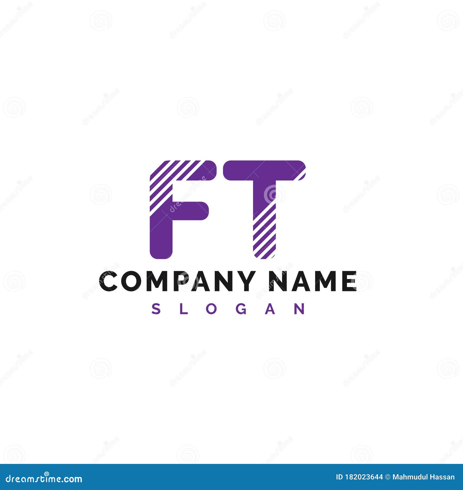 FT Letter Logo Design. FT Letter Logo Vector Illustration - Vector ...