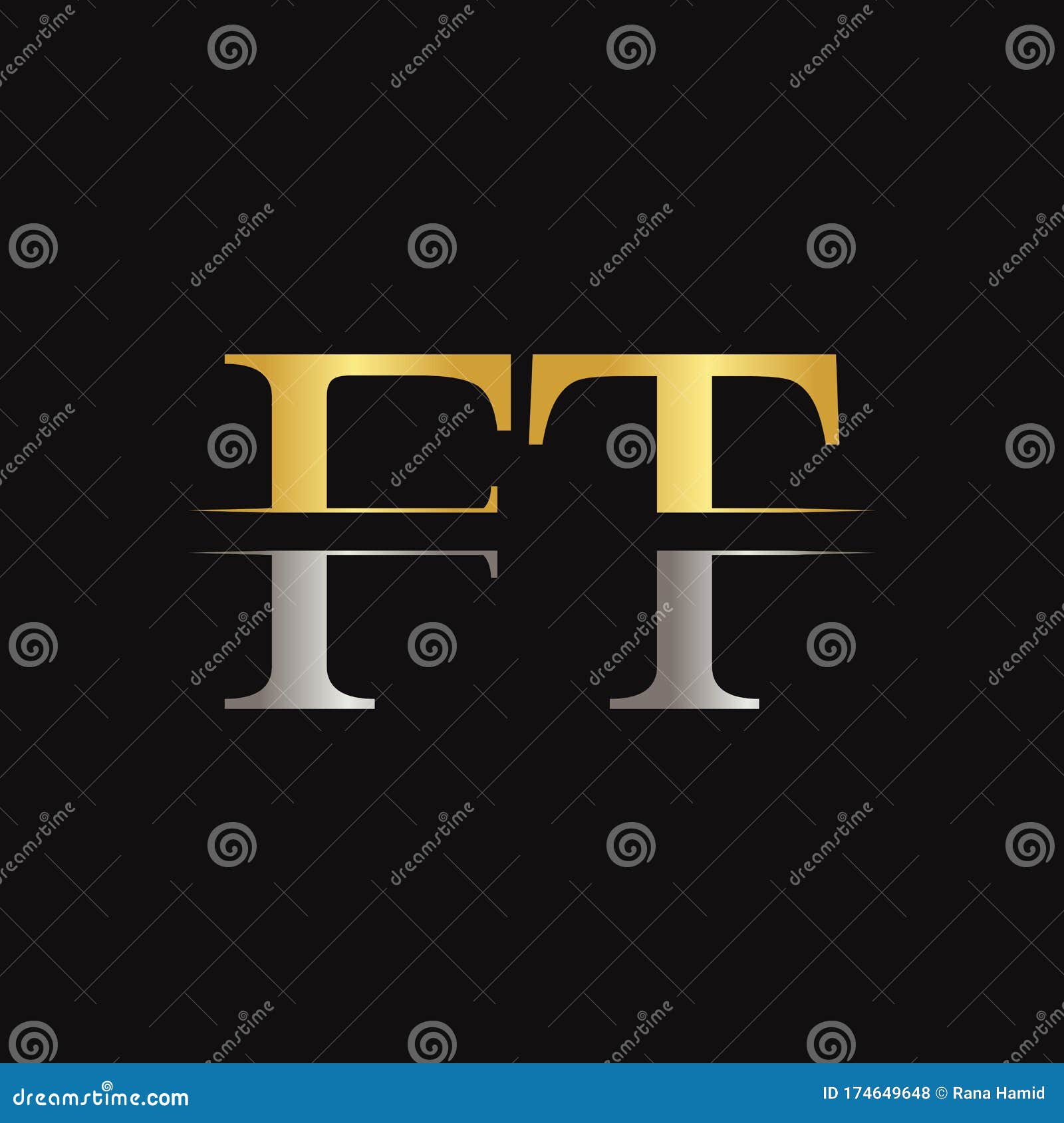 FT Letter Type Logo Design Vector Template. Abstract Letter FT Logo ...
