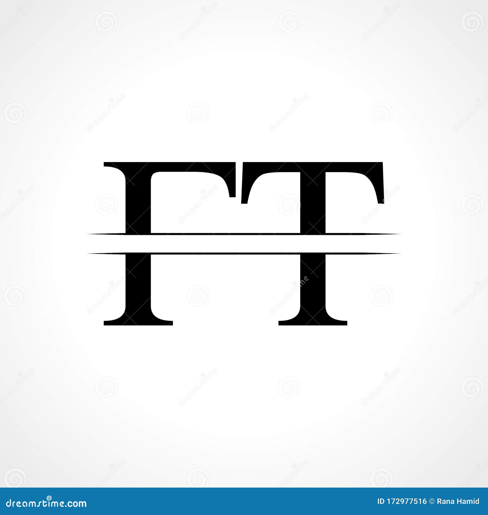 FT Letter Type Logo Design Vector Template. Abstract Letter FT Logo ...