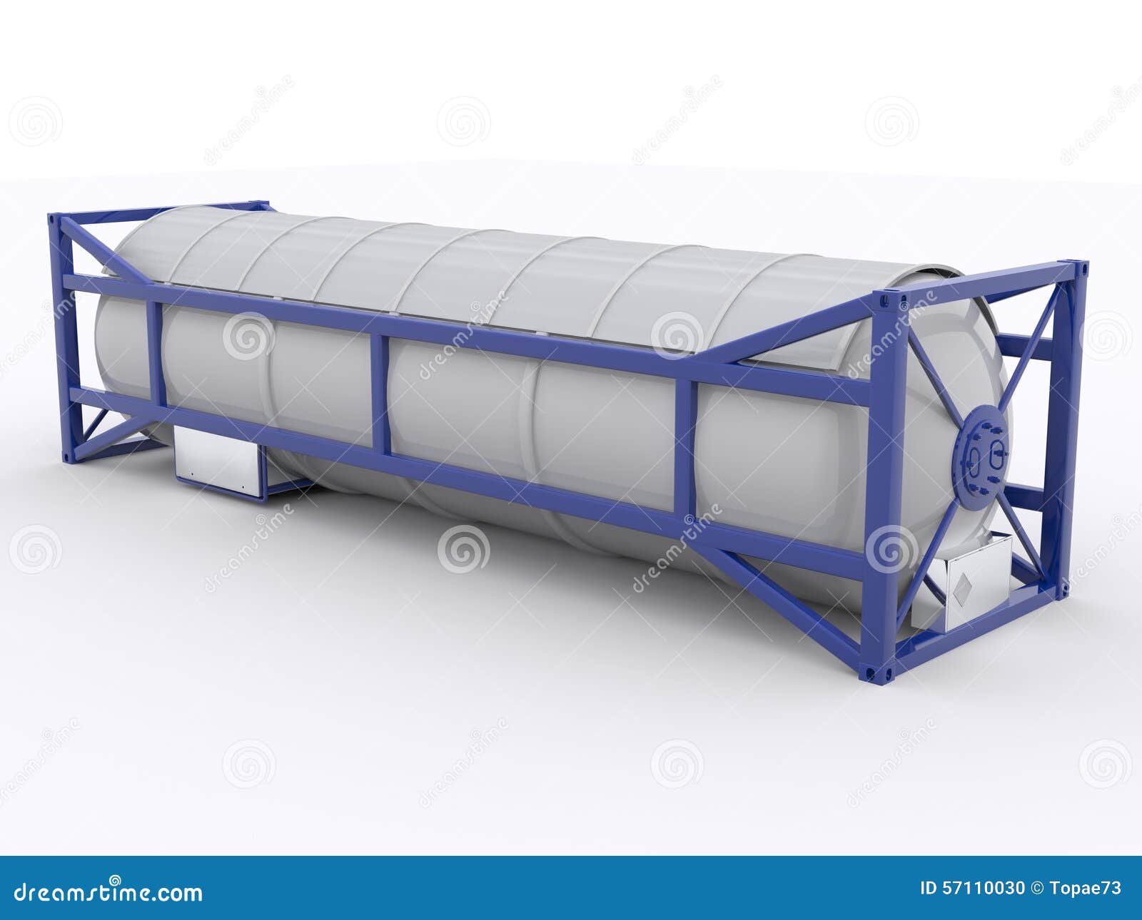 30ft Tank container stock illustration. Illustration of liquid - 57110030