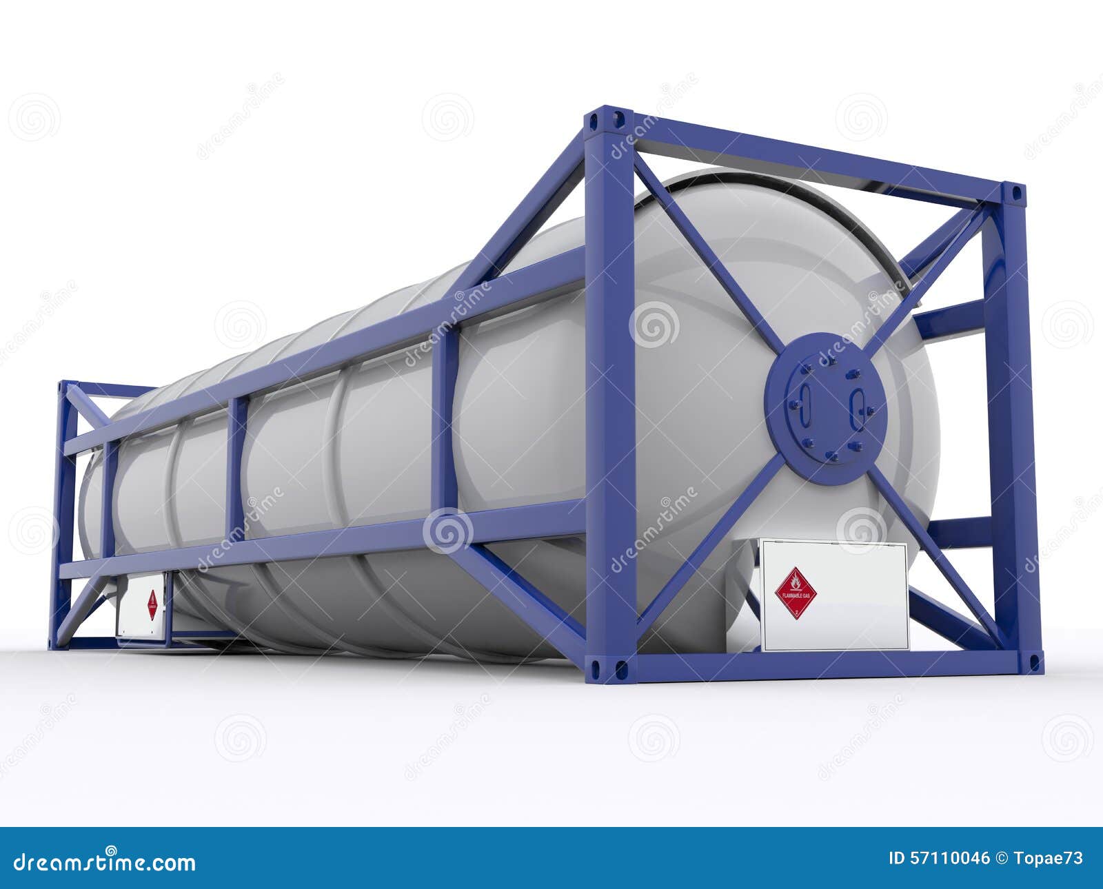 30ft Tank container stock illustration. Illustration of freight - 57110046