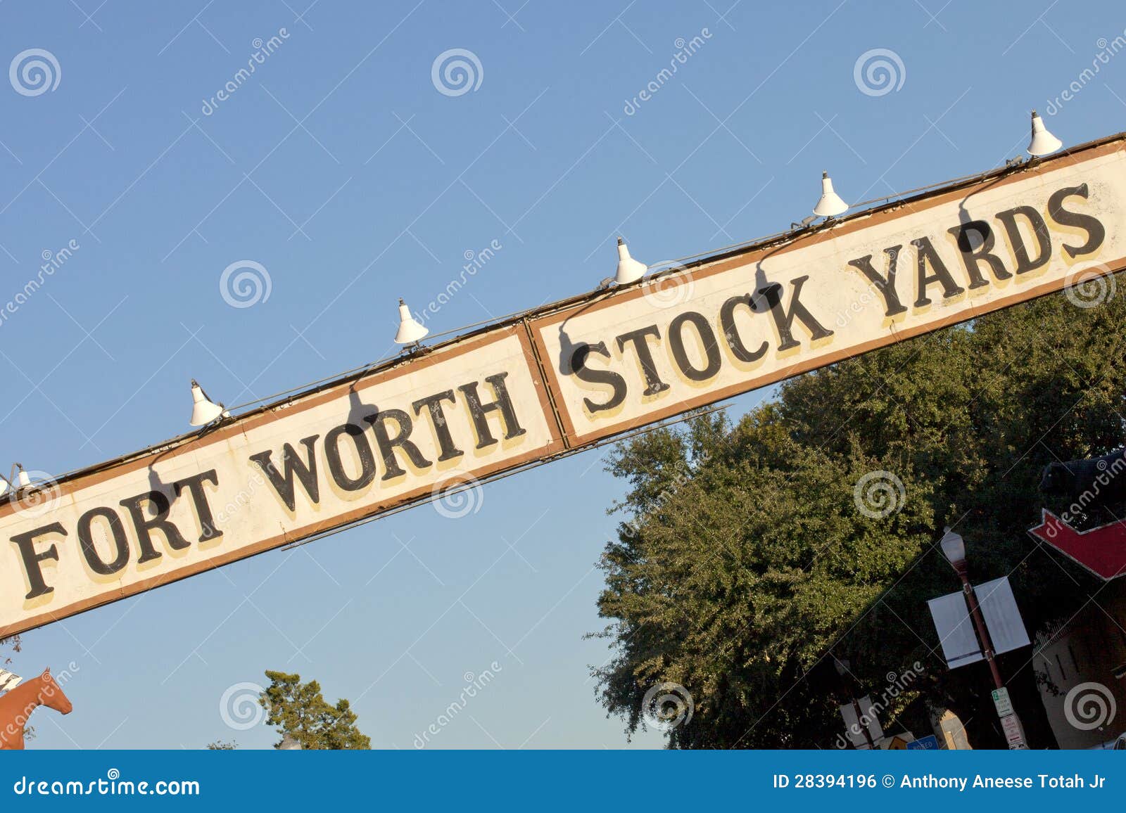 Ft Worth Stock Yards Sign editorial photo. Image of worth - 28394196