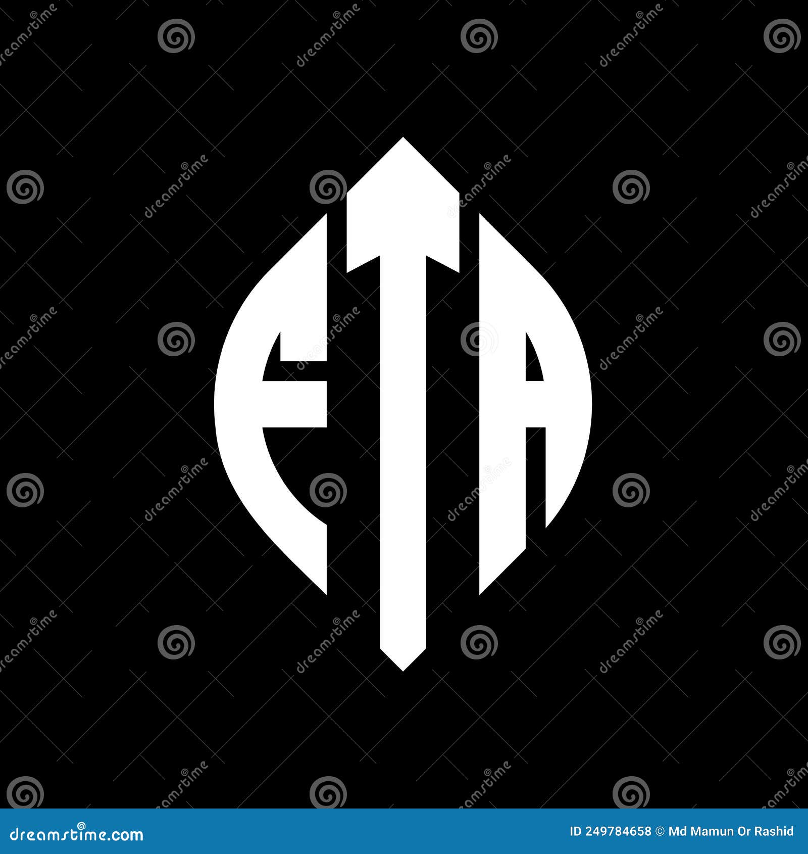 FTA Circle Letter Logo Design with Circle and Ellipse Shape. FTA ...