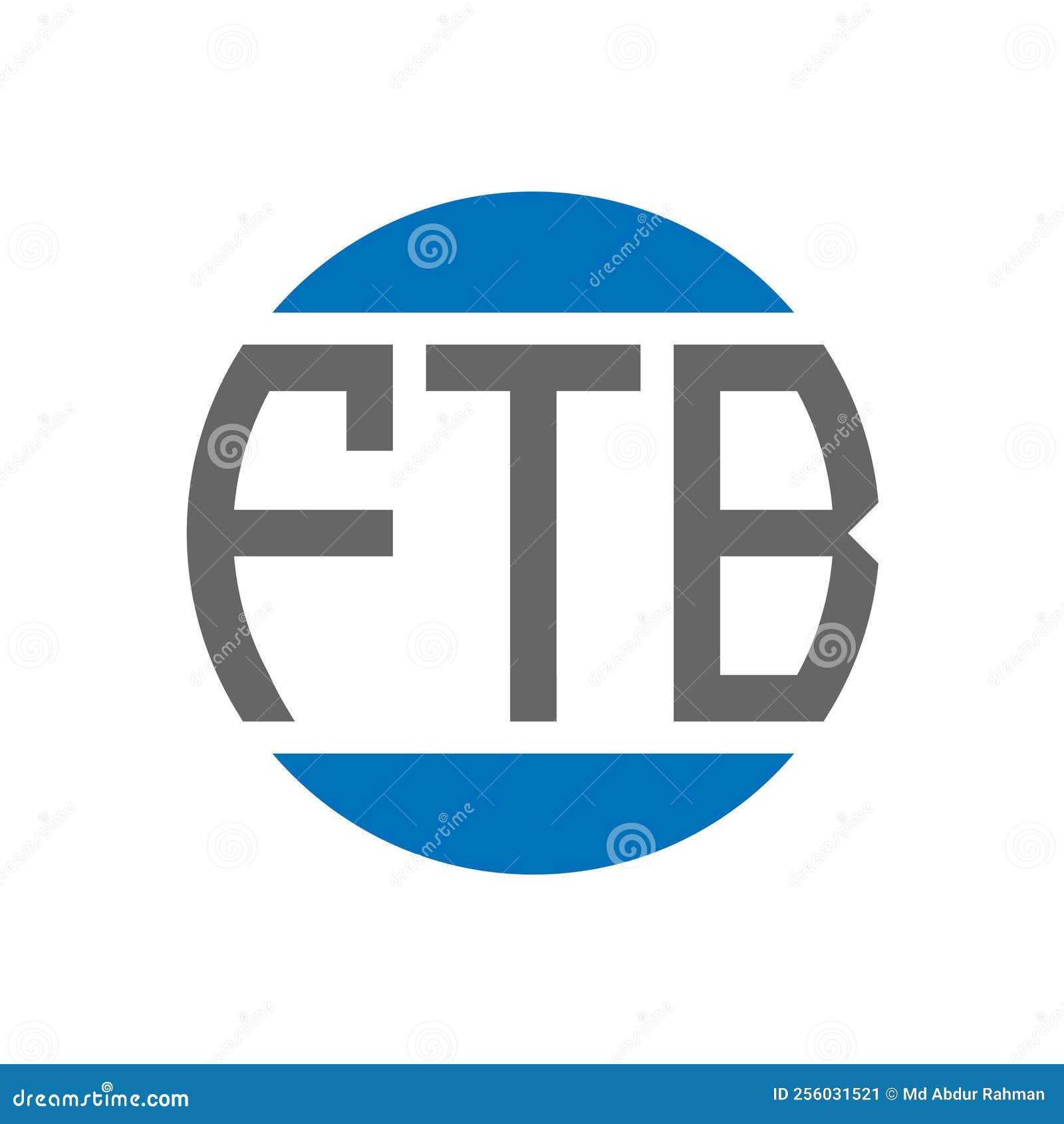 FTB Letter Logo Design on White Background. FTB Creative Initials ...