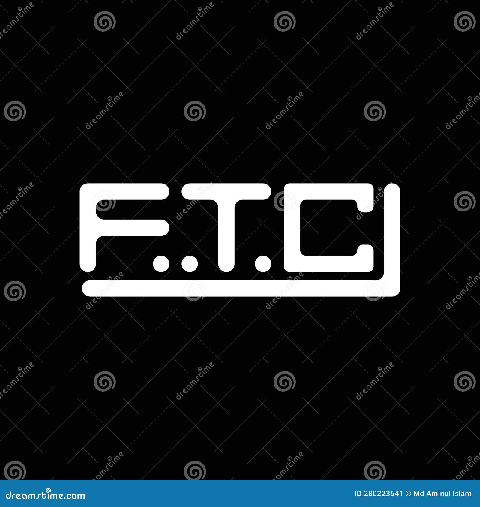FTC Letter Logo Creative Design with Vector Graphic, FTC Stock Vector ...