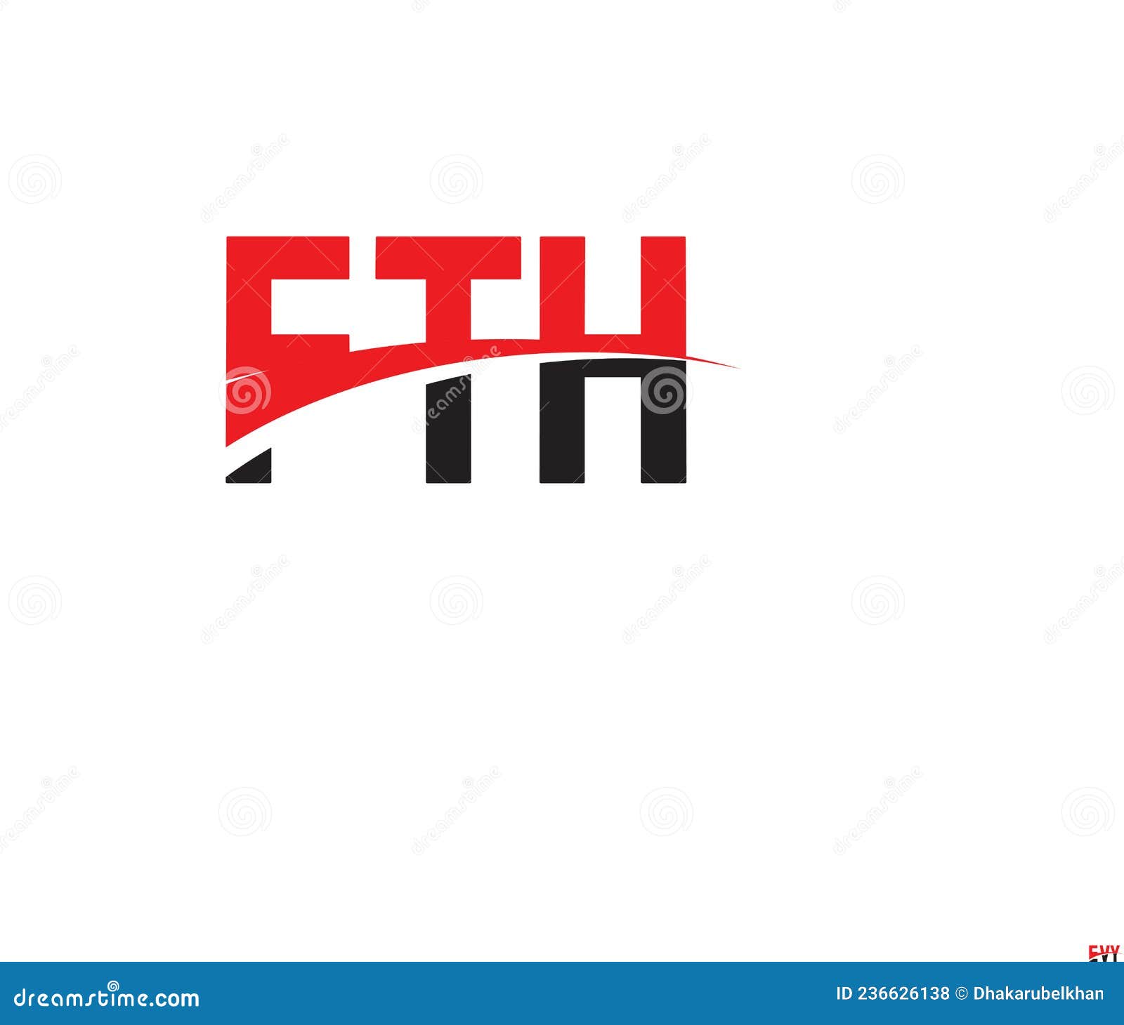 FTH Letter Initial Logo Design Vector Illustration Stock Vector ...