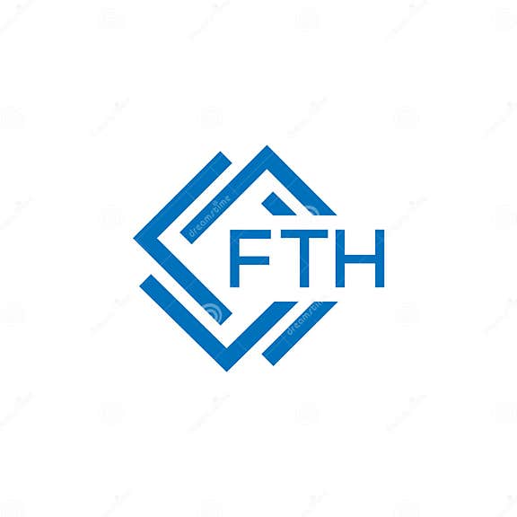 FTH Letter Logo Design on White Background. FTH Creative Circle Letter ...