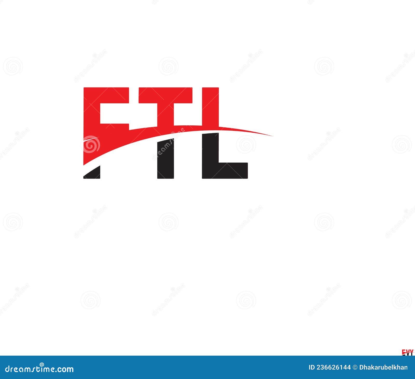 FTL Letter Initial Logo Design Vector Illustration Stock Vector ...