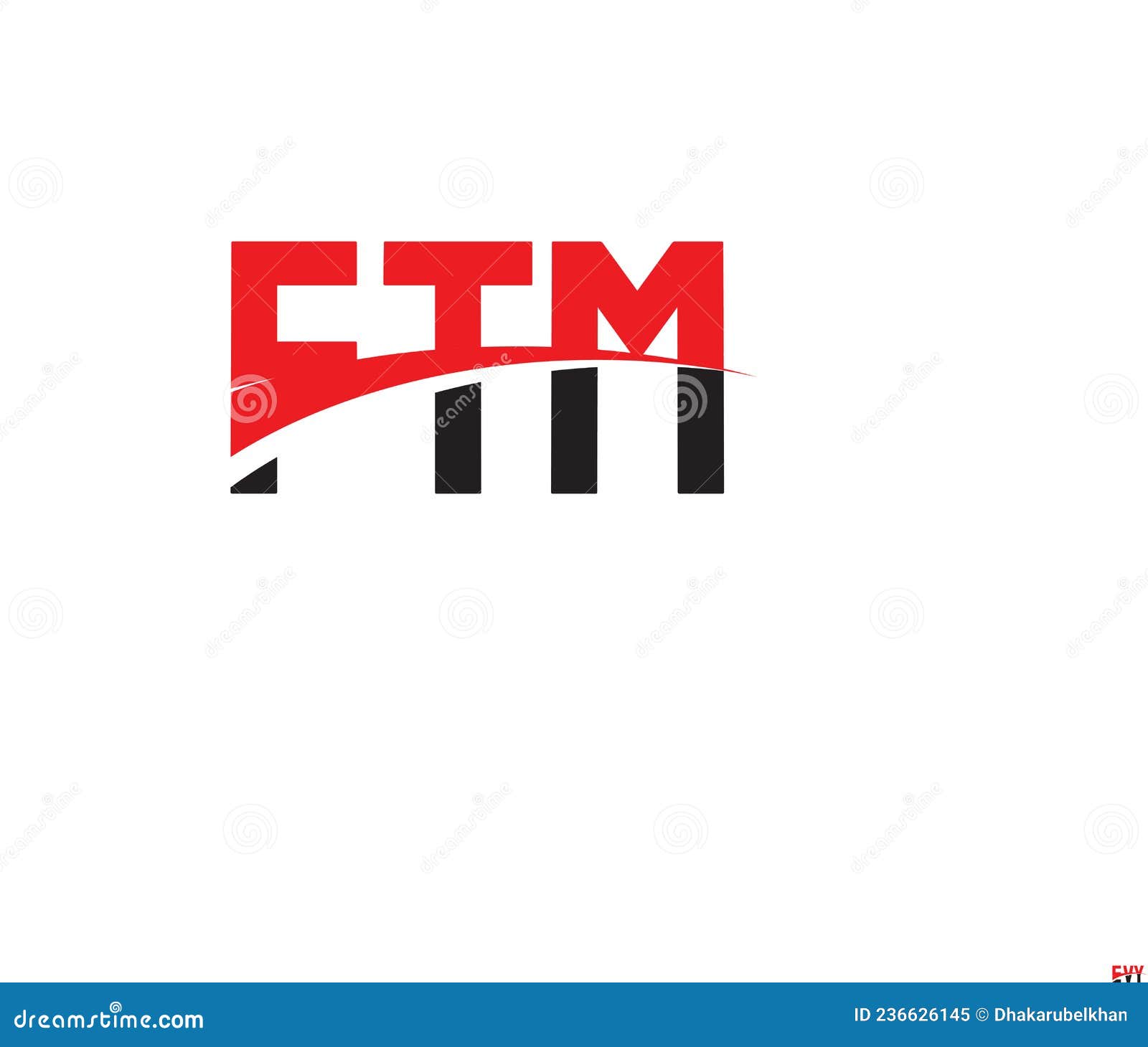 FTM Letter Initial Logo Design Vector Illustration Stock Vector ...