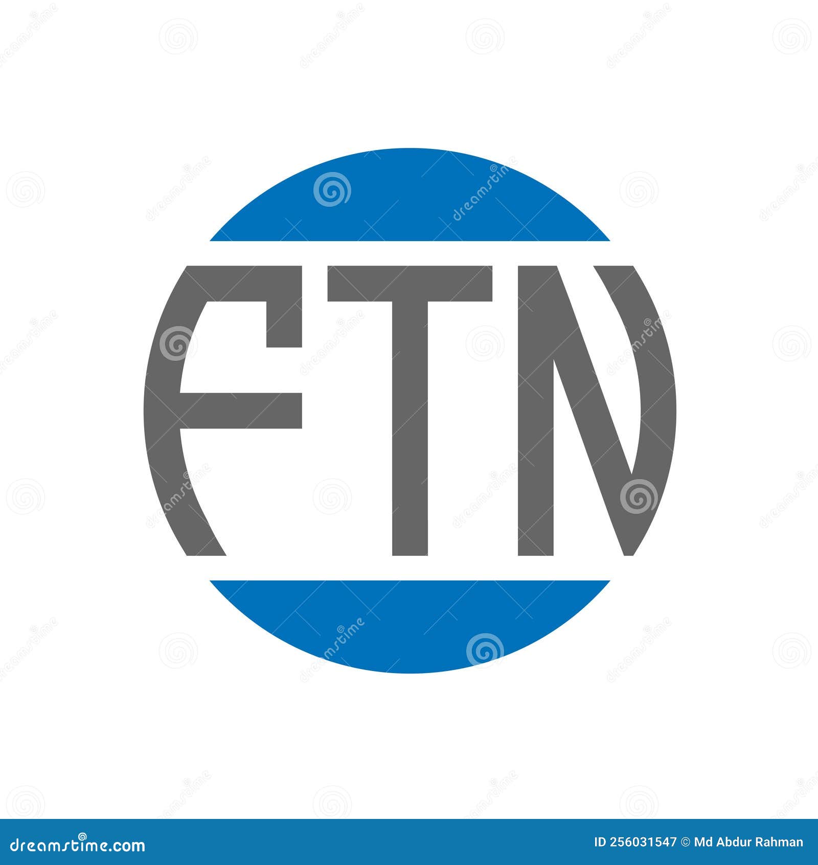 FTN Letter Logo Design on White Background. FTN Creative Initials ...