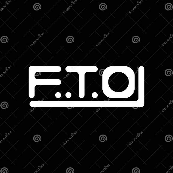 FTO Letter Logo Creative Design with Vector Graphic, FTO Stock Vector ...