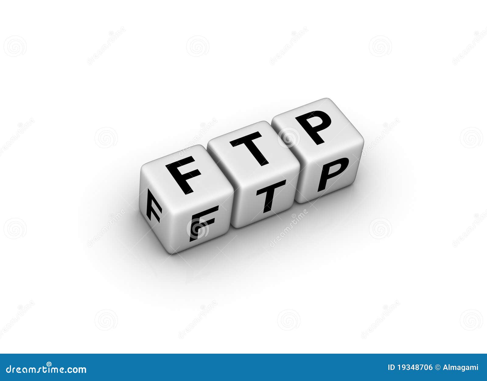 FTP stock illustration. Illustration of crossword, white - 19348706