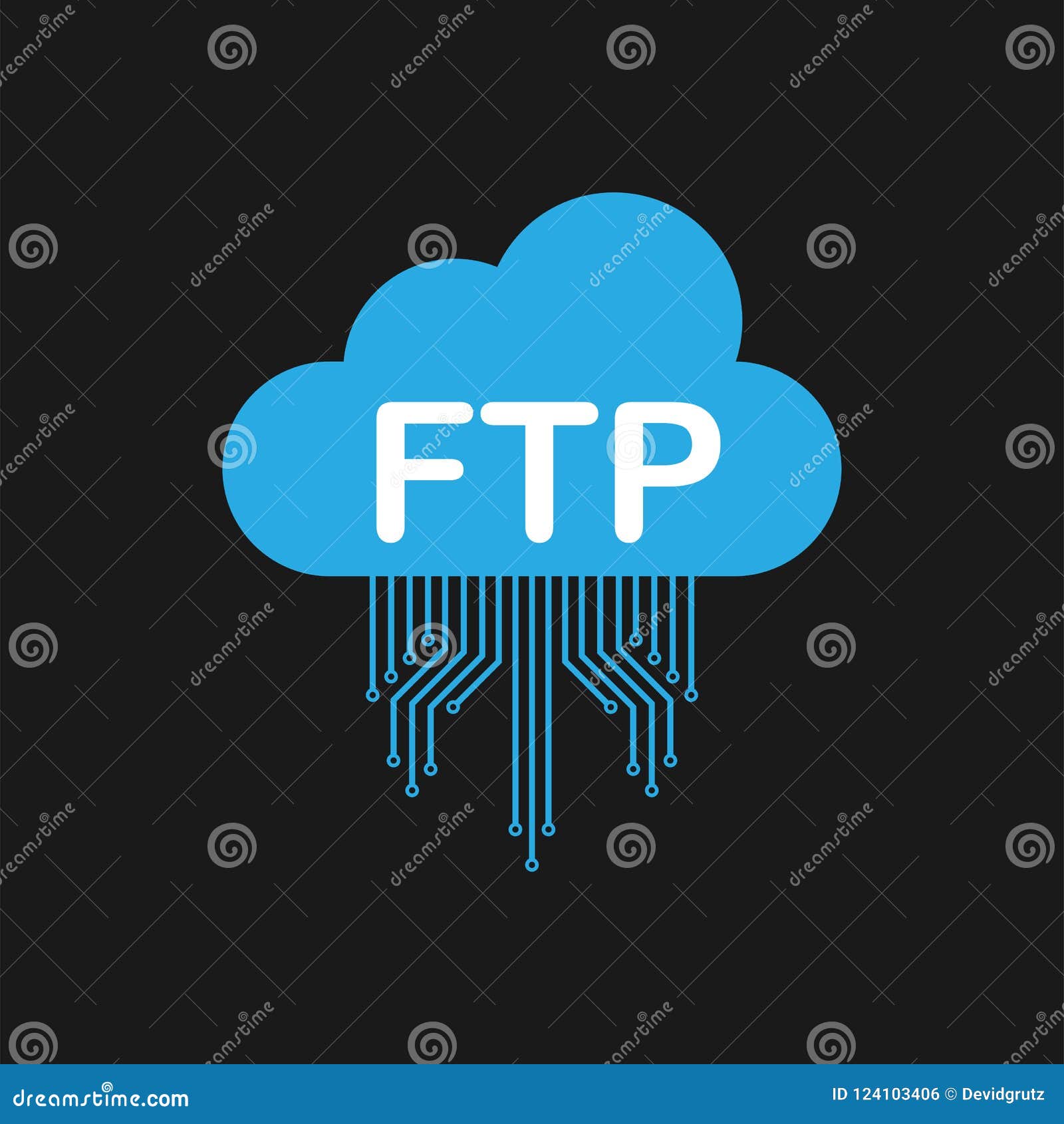 FTP File Transfer Icon on Black Background. FTP Technology Icon ... FTP File Transfer Icon on Black Background. FTP Technology Icon ...