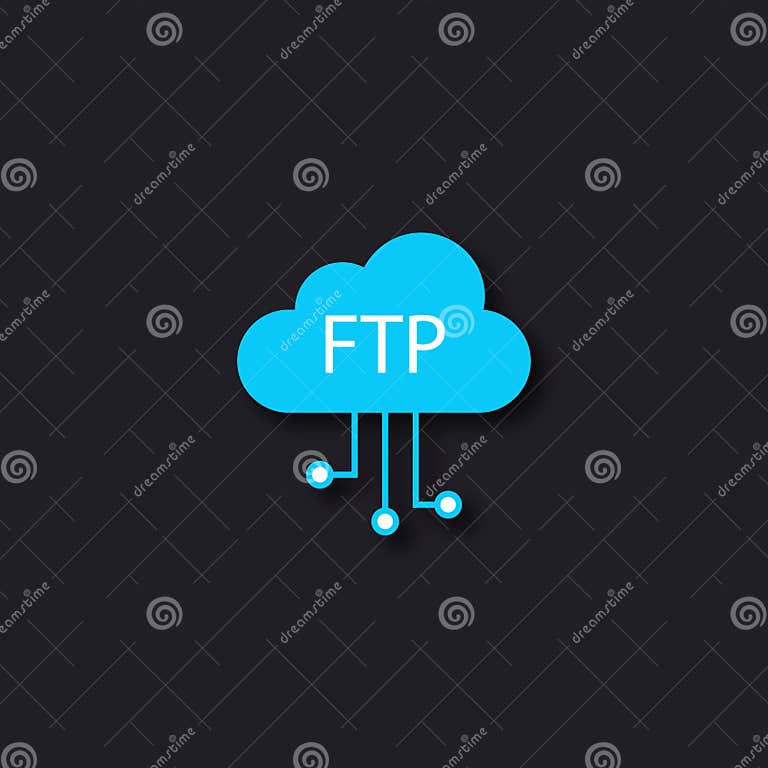 Ftp file transfer icon stock vector. Illustration of internet - 101853827