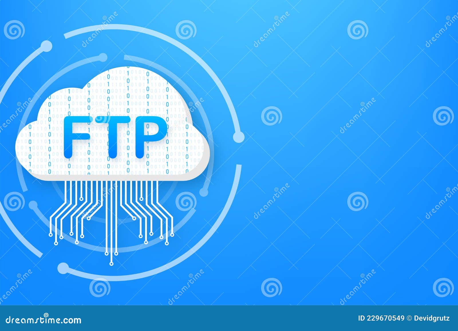 FTP File Transfer Icon. FTP Technology Icon. Transfer Data To Server ...