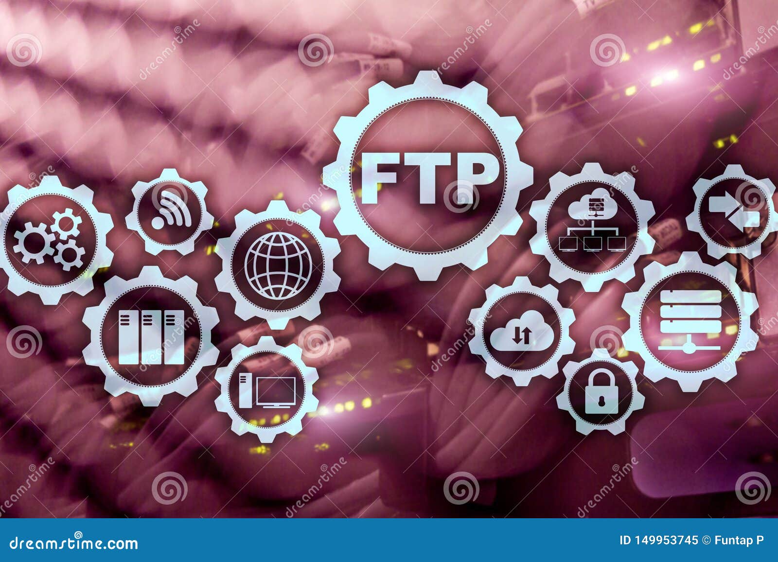 FTP. File Transfer Protocol Stock Image - Image of internet, receive ...