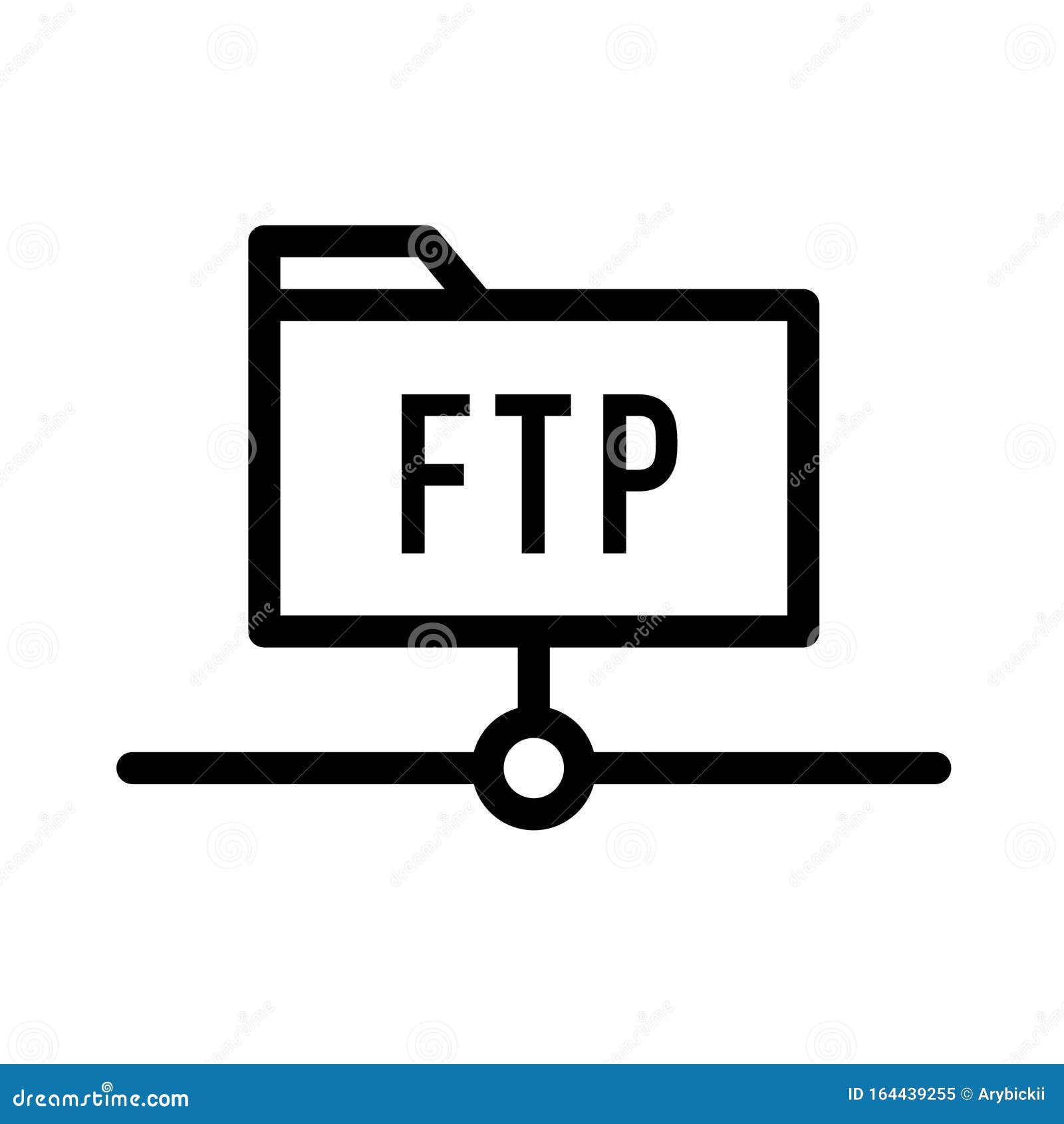 FTP Folder Icon Vector Illustration on White Stock Vector ... FTP Folder Icon Vector Illustration on White Stock Vector ...