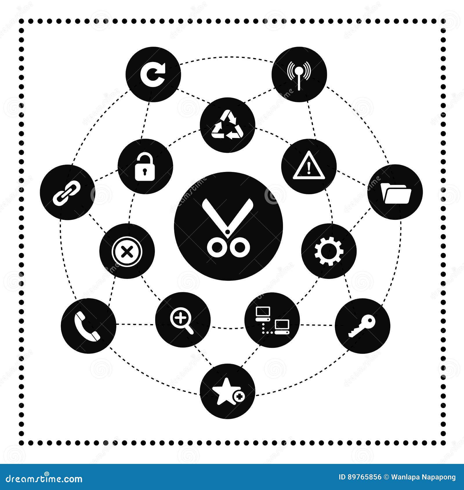 FTP and hosting icons stock vector. Illustration of logo - 89765856