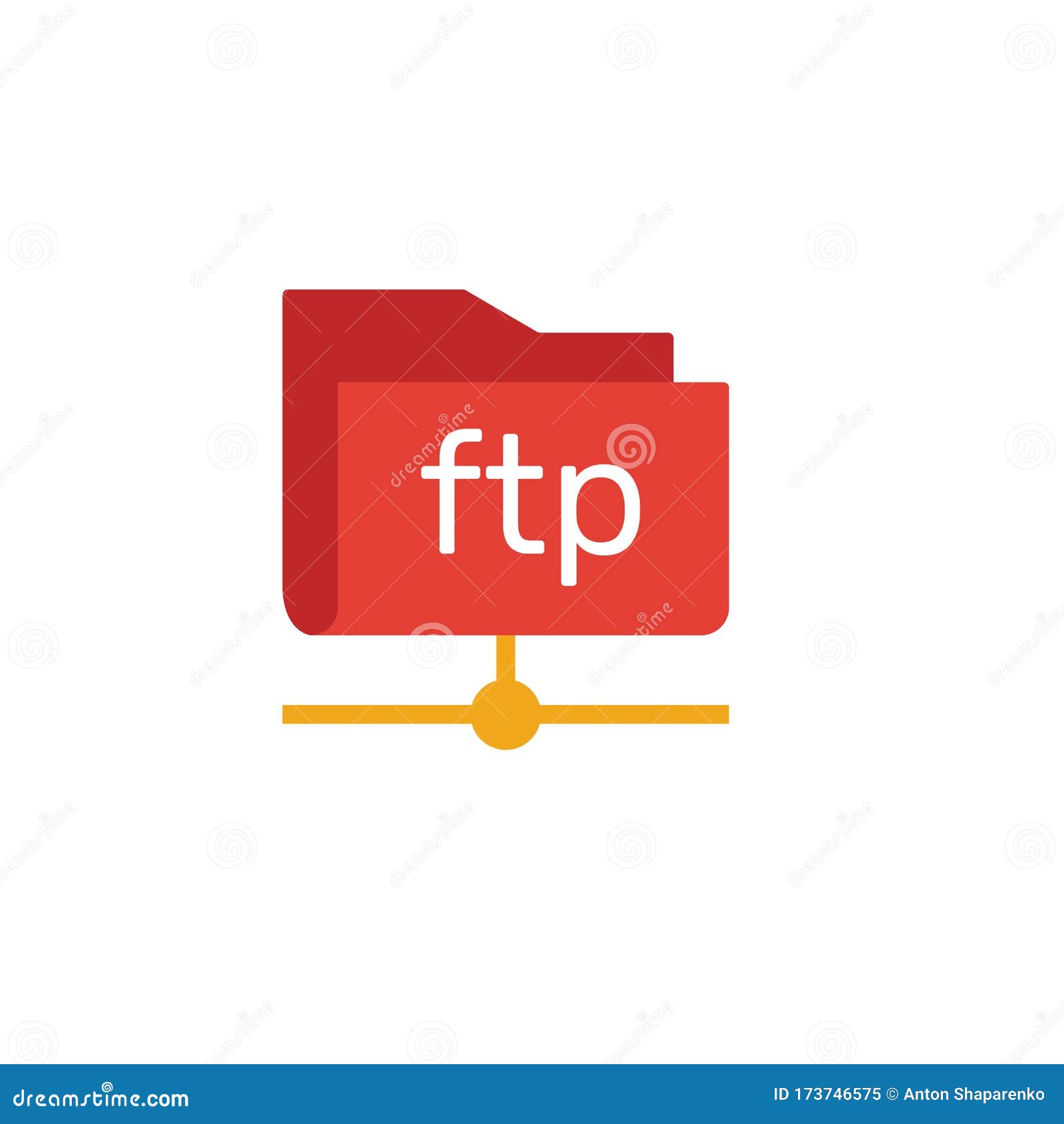 Ftp Icon. Simple Element from Web Hosting Icons Collection Stock ...