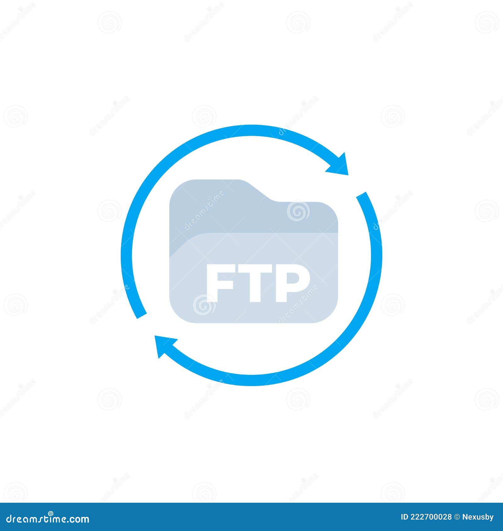 Ftp Icon, Transfer To Server Stock Vector - Illustration of connection ...