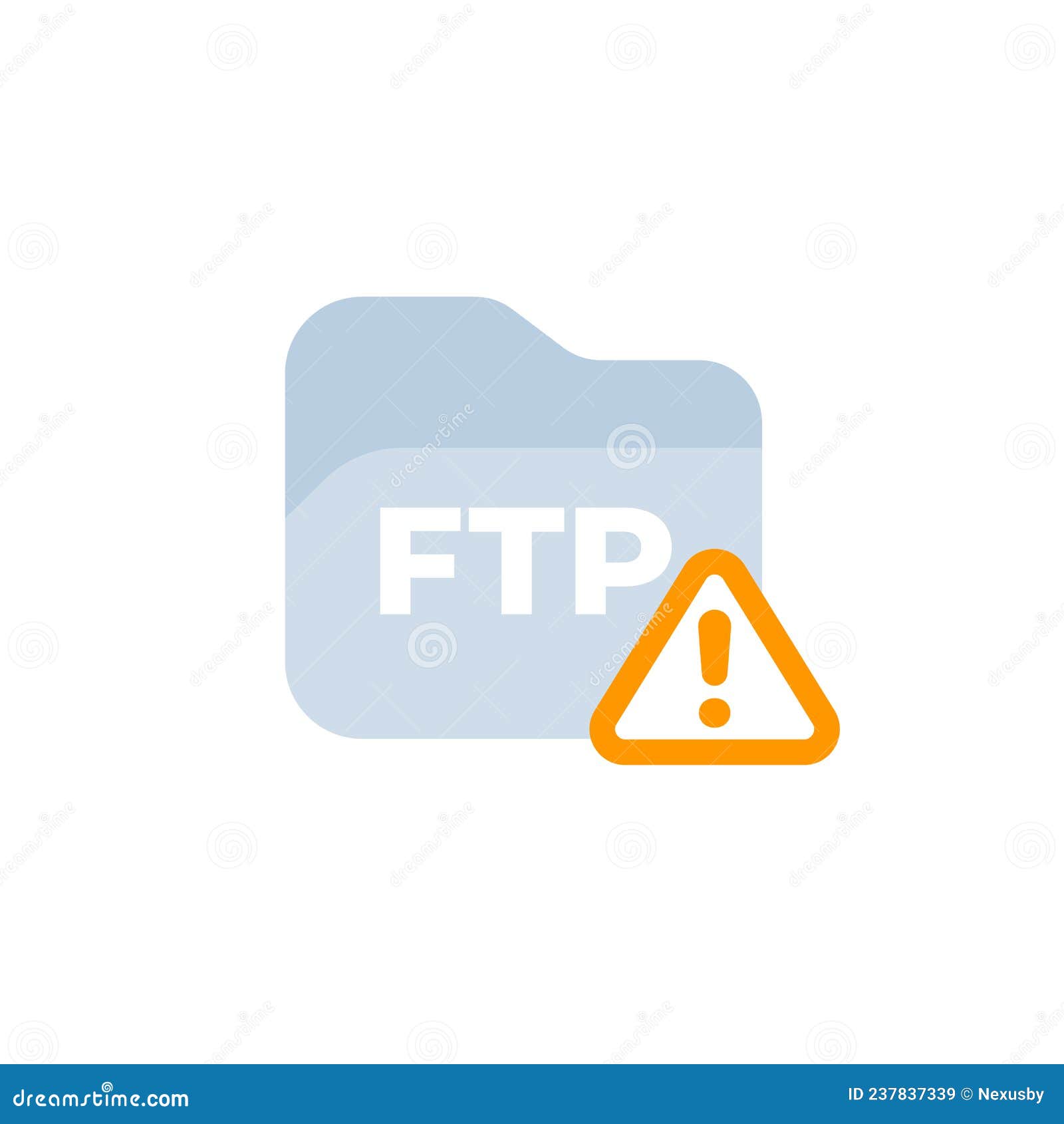 Ftp Warning, Error Vector Icon Stock Vector - Illustration of error ...