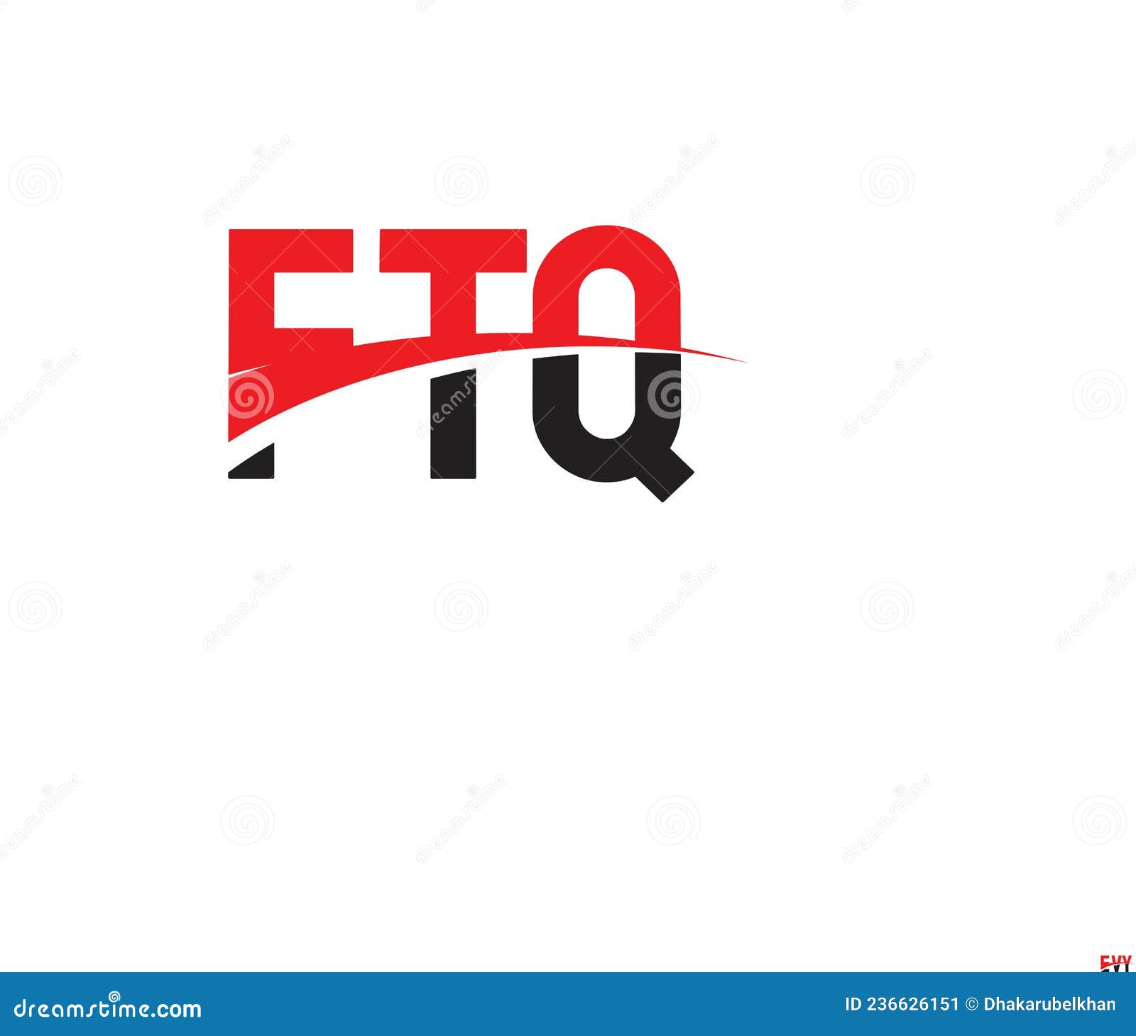FTQ Letter Initial Logo Design Vector Illustration Stock Vector ...