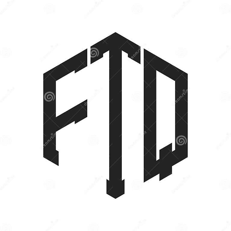 FTQ Logo Design. Initial Letter FTQ Monogram Logo Using Hexagon Shape ...