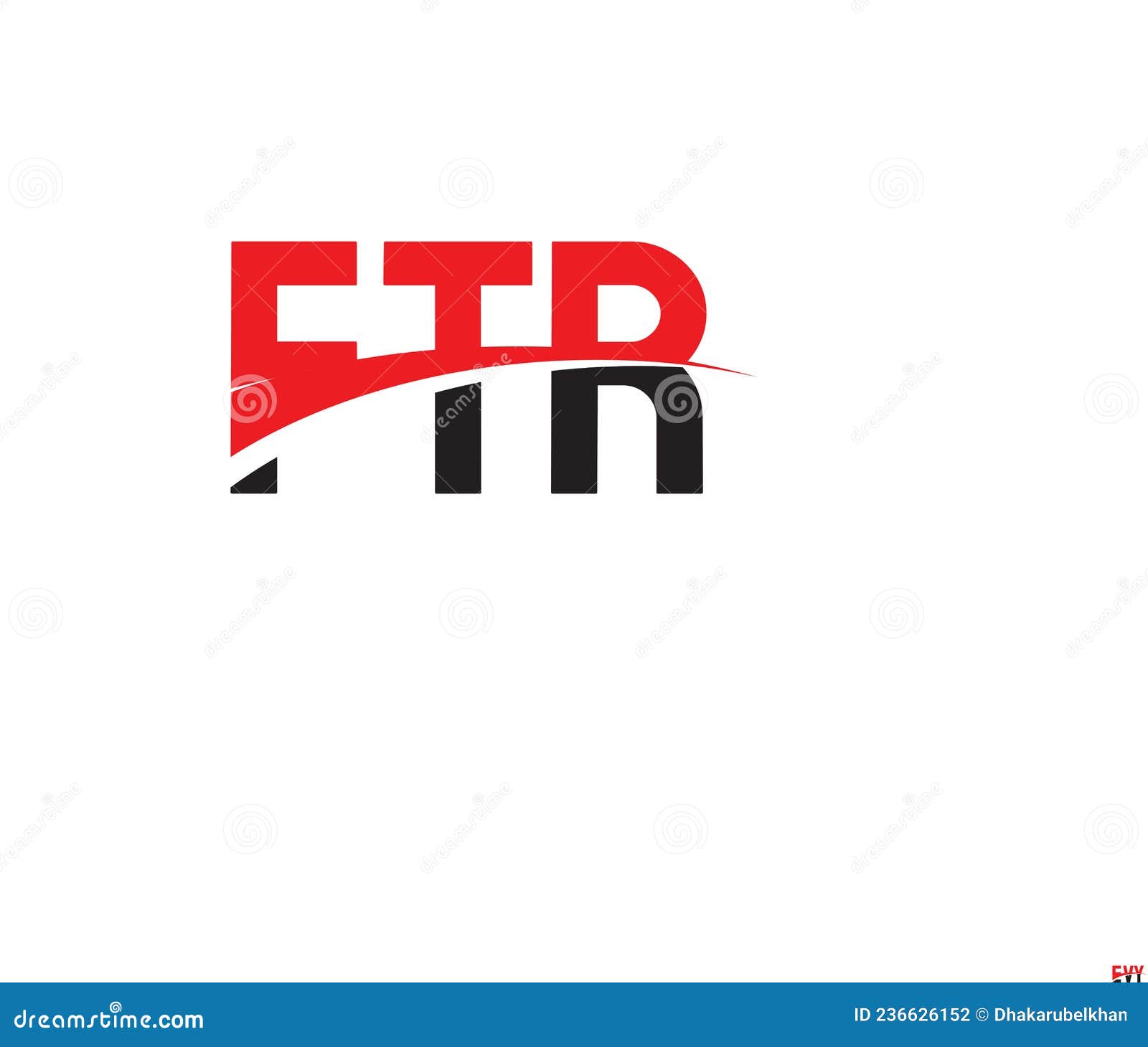 FTR Letter Initial Logo Design Vector Illustration Stock Vector ...