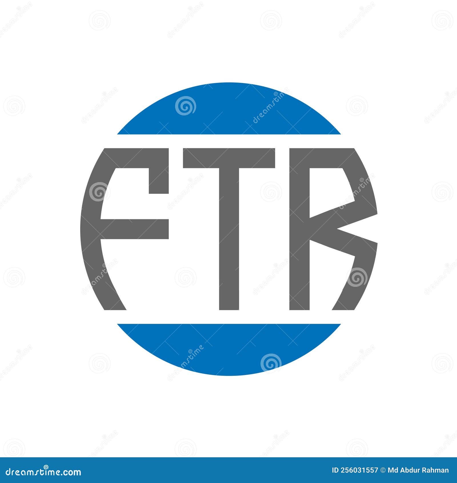 FTR Letter Logo Design on White Background. FTR Creative Initials ...