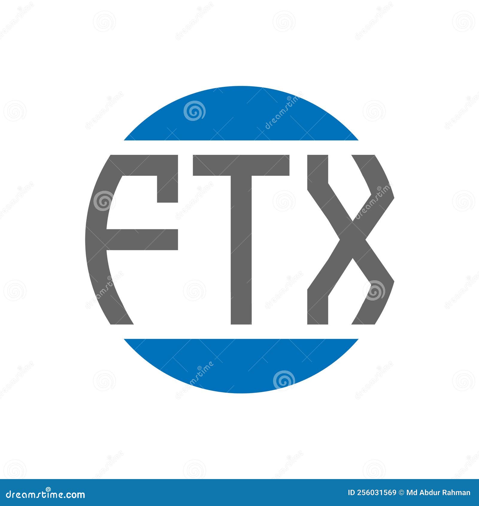 FTX Letter Logo Design on White Background. FTX Creative Initials ...