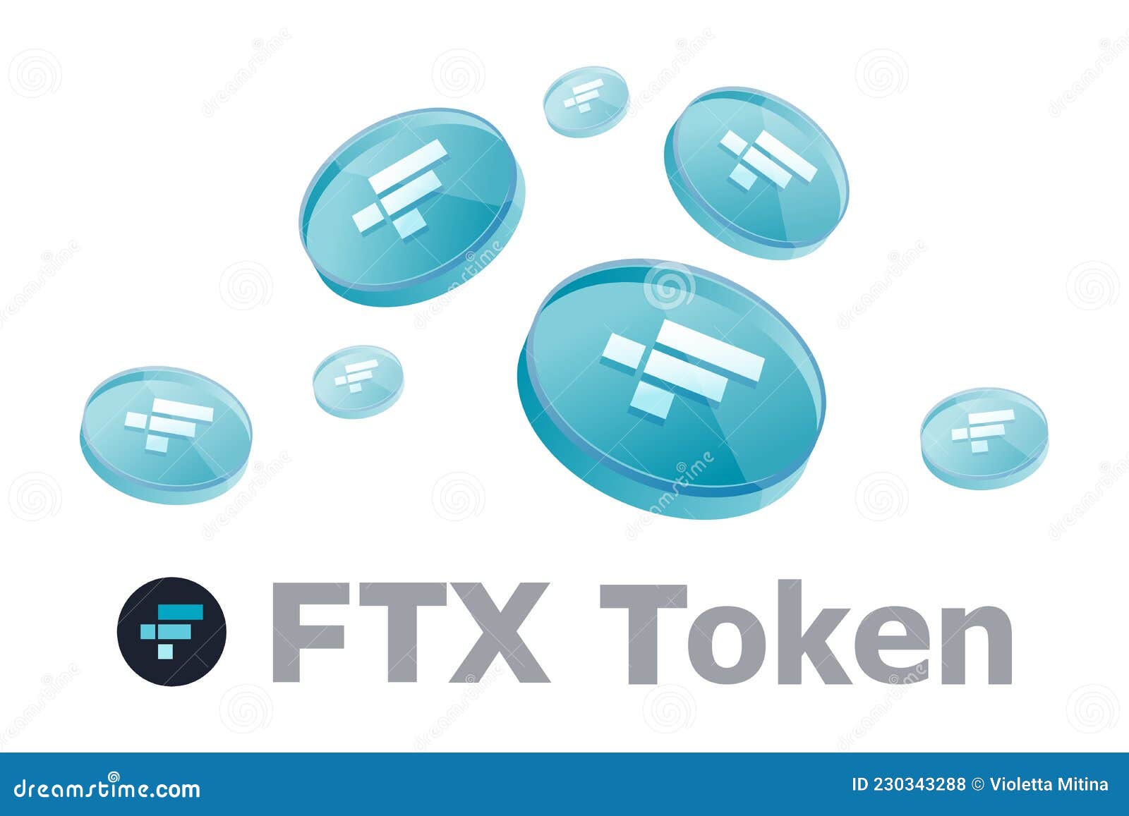FTX Token Computer Vector Logo Text Icon Author S Development Editorial ...