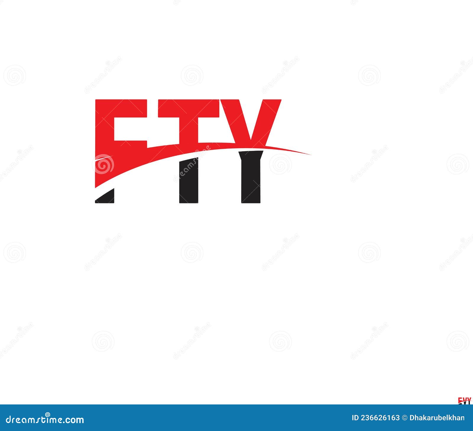 FTY Letter Initial Logo Design Vector Illustration Stock Vector ...