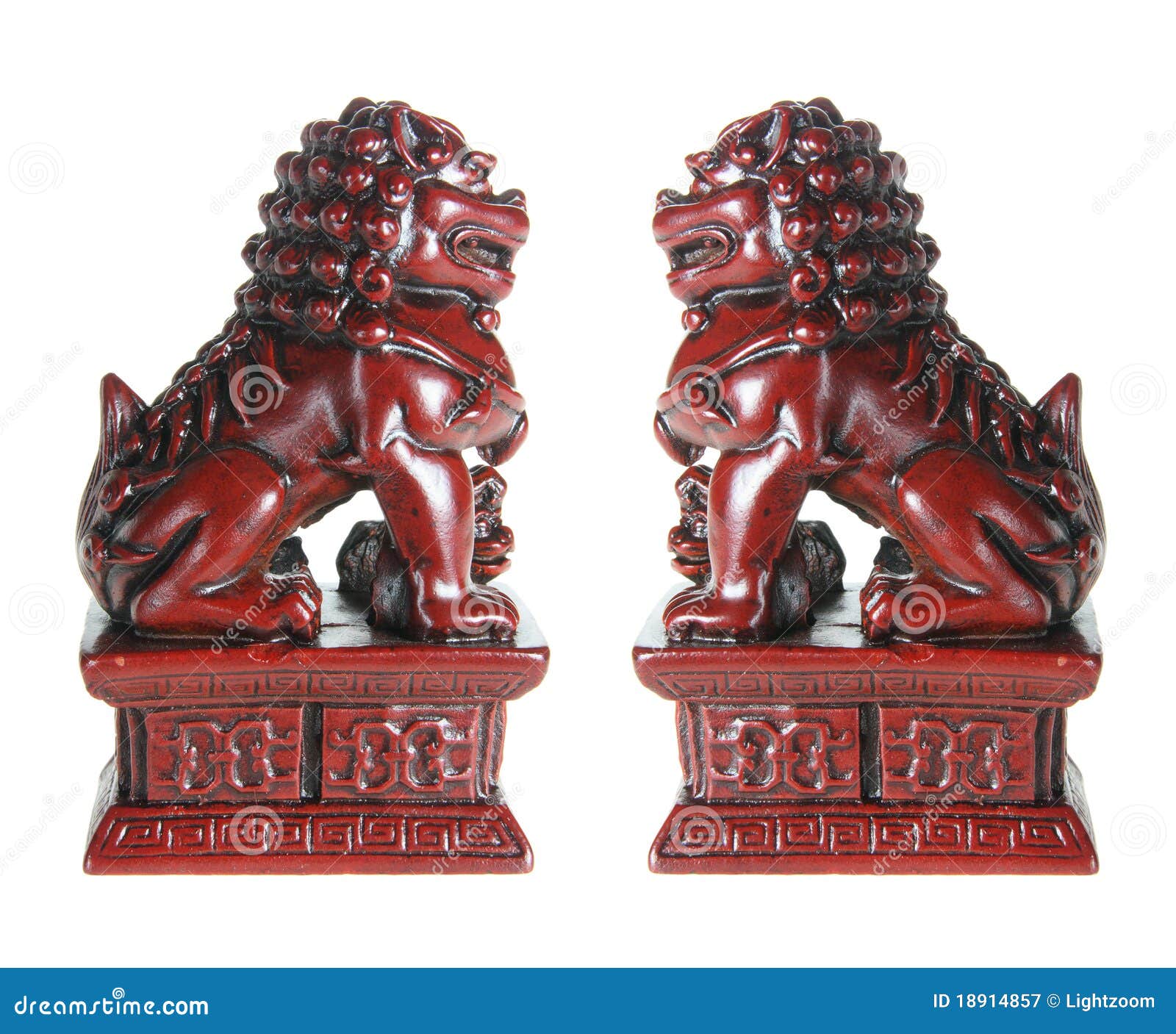 Fu Dogs stock image. Image of decoration, craft, eastern - 18914857
