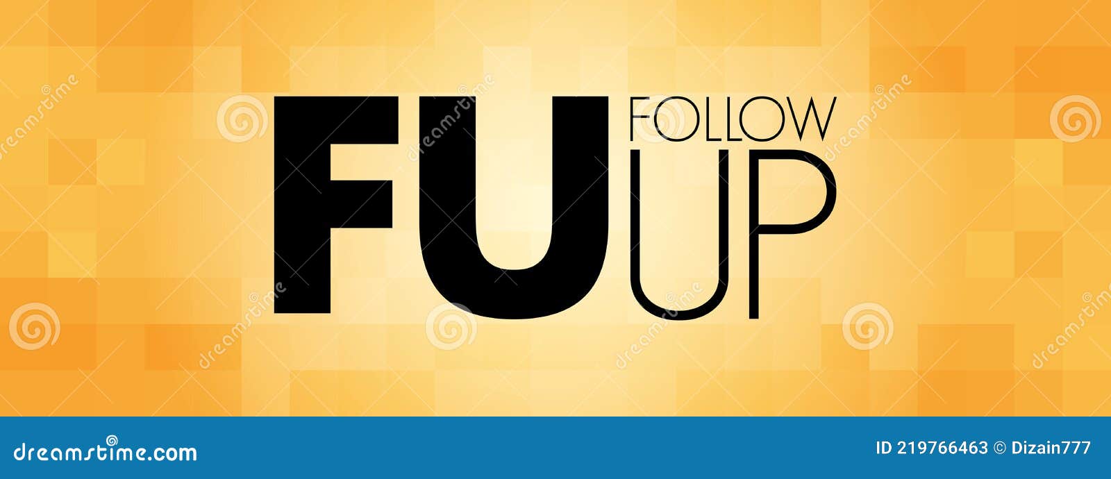 Fu Follow Acronym Concepto Fondo Stock de ilustración - Ilustración de ...
