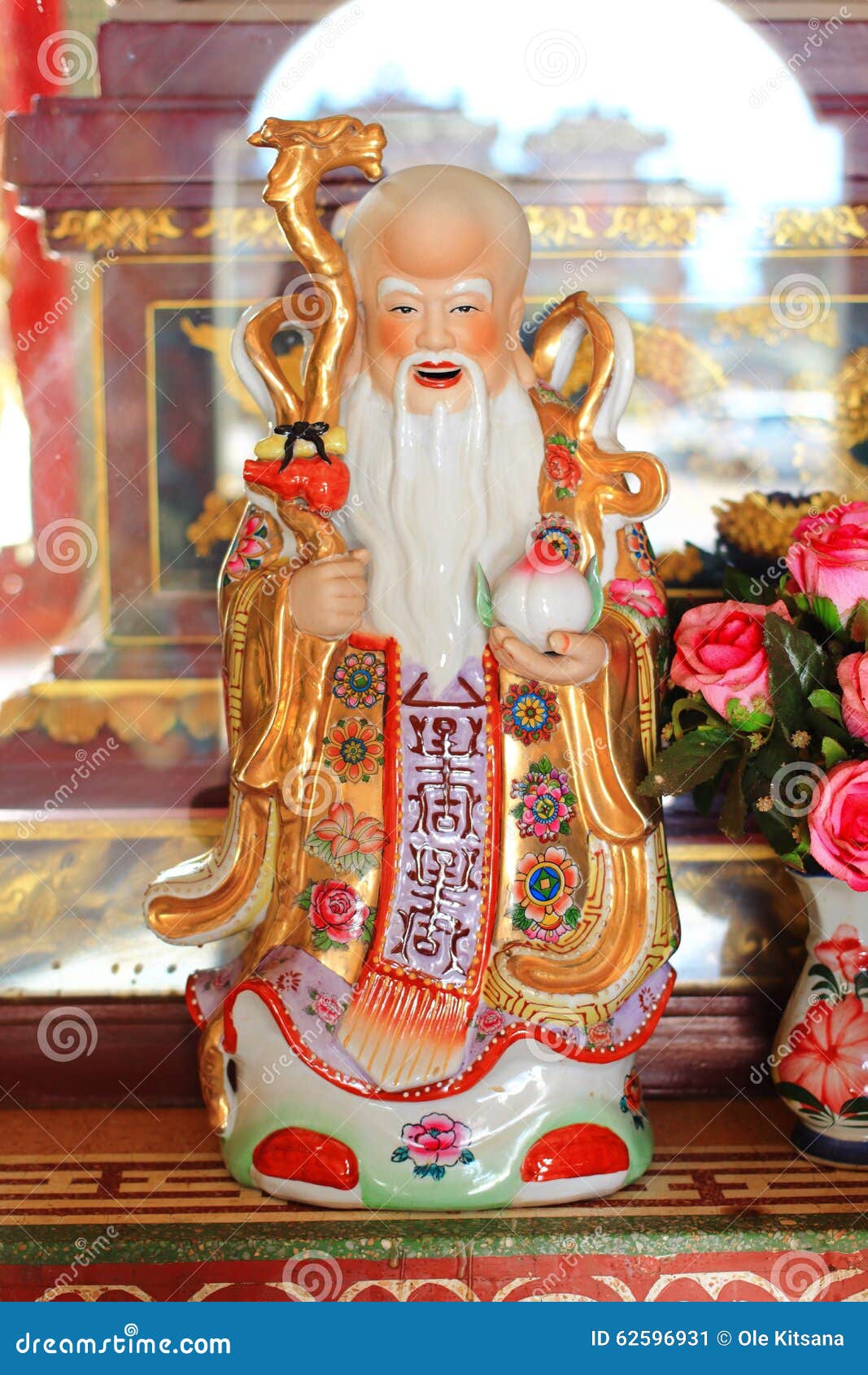 Fu Lu Sho God Statue Stock Photos - Free & Royalty-Free Stock Photos ...